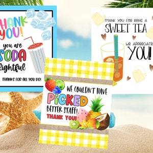 Lunch Ice Cream,coffee Staff Appreciation. Summer Appreciaiton Sign ...