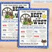 Western Theme Teacher Appreciation Week Itinerary. Flyer Template for ...