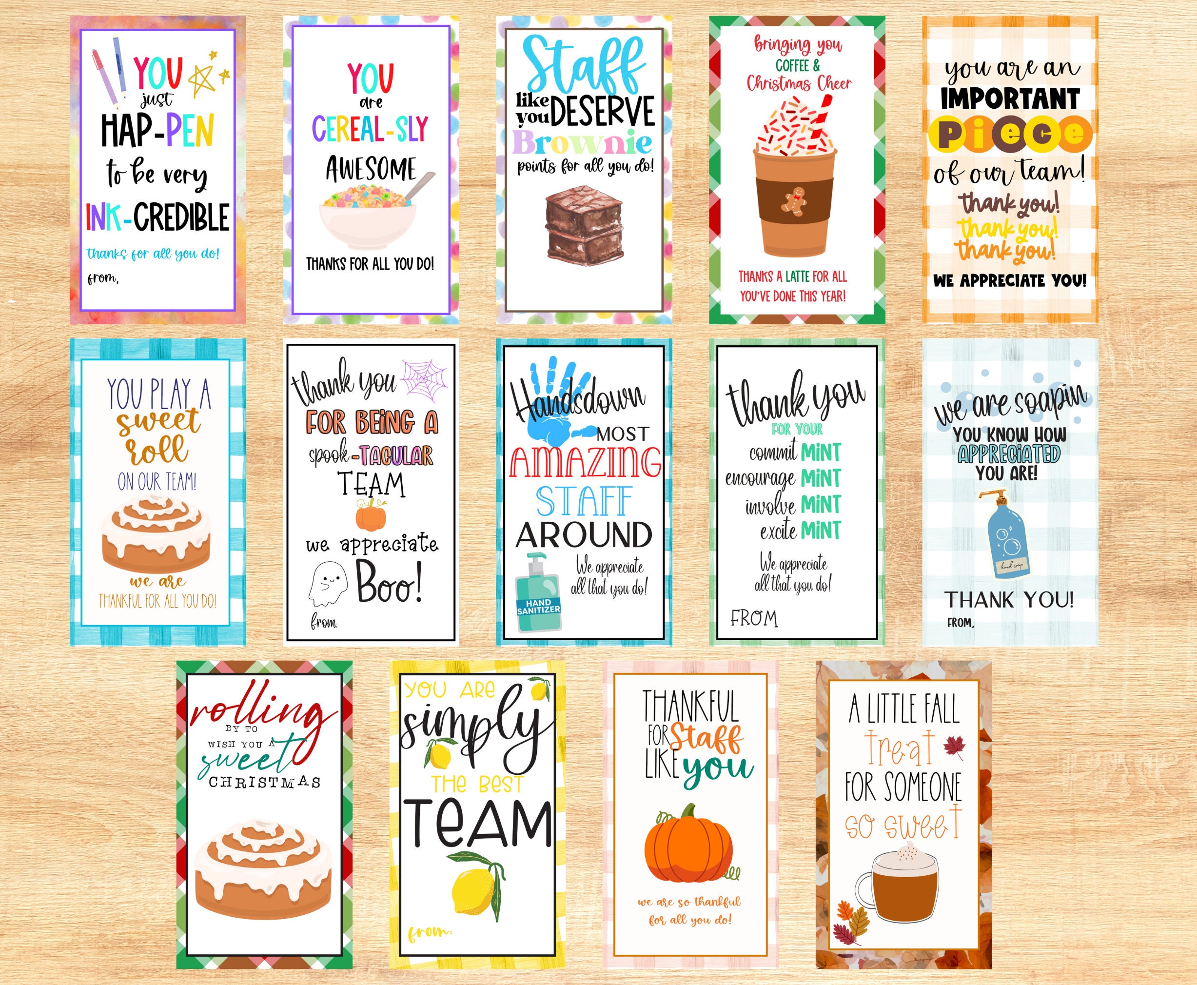 Staff Appreciation Sign & Tag SHOP Bundle. 85 8x10 Employee - Etsy