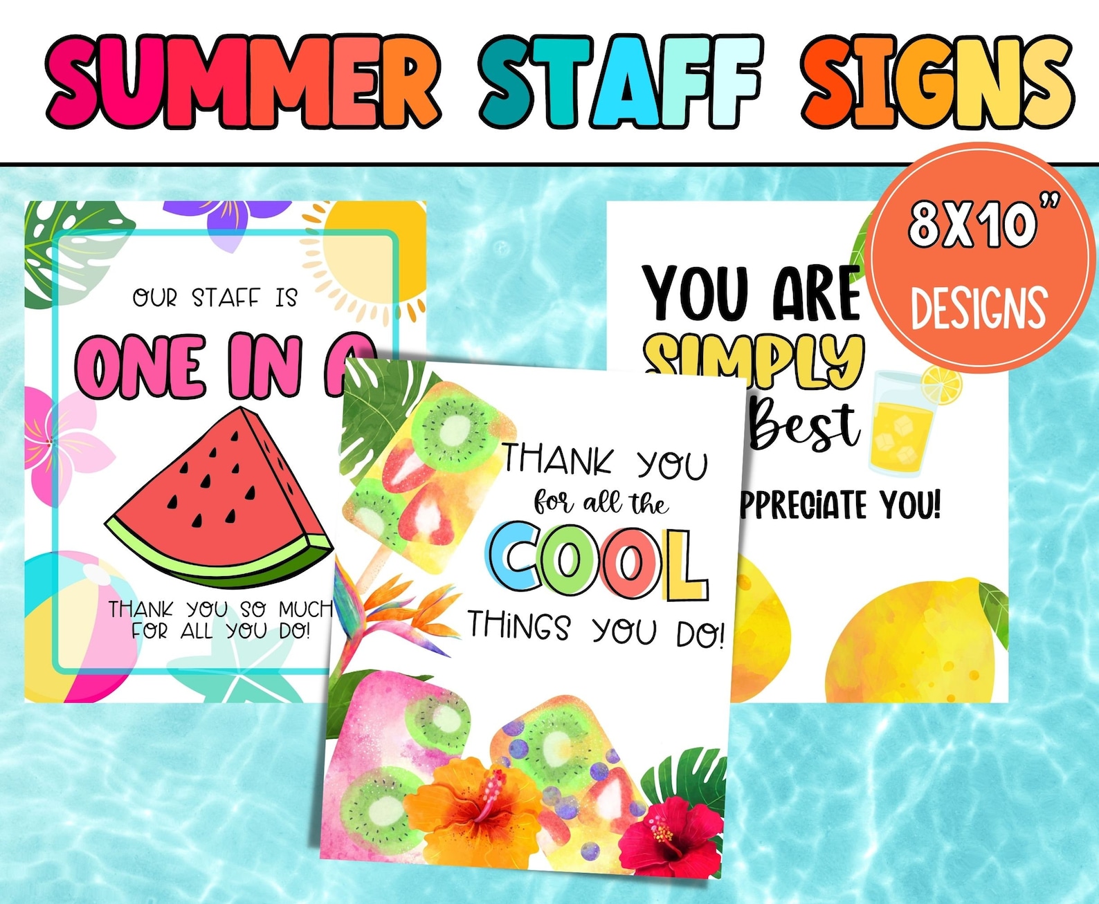 Staff Summer Appreciation Signs. Teacher Appreciaiton. Nurse ...