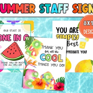 Staff Summer Appreciation Signs. Teacher Appreciaiton. Nurse ...