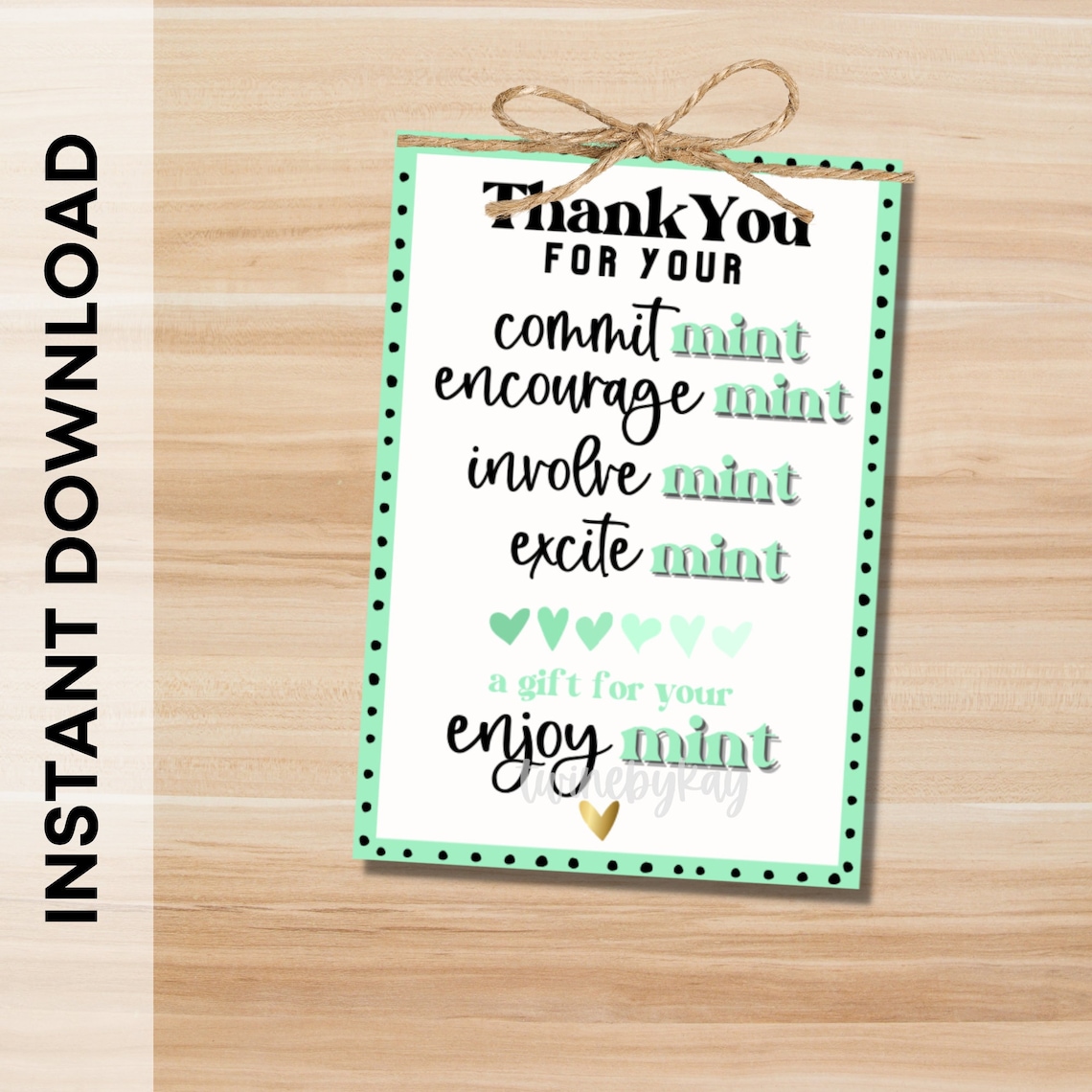 Mint Teacher Appreciation Mint Printable Tags. Nurse - Etsy