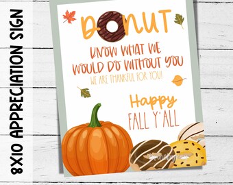 Donut Know What We Would Do Without You Staff Appreciation | Etsy