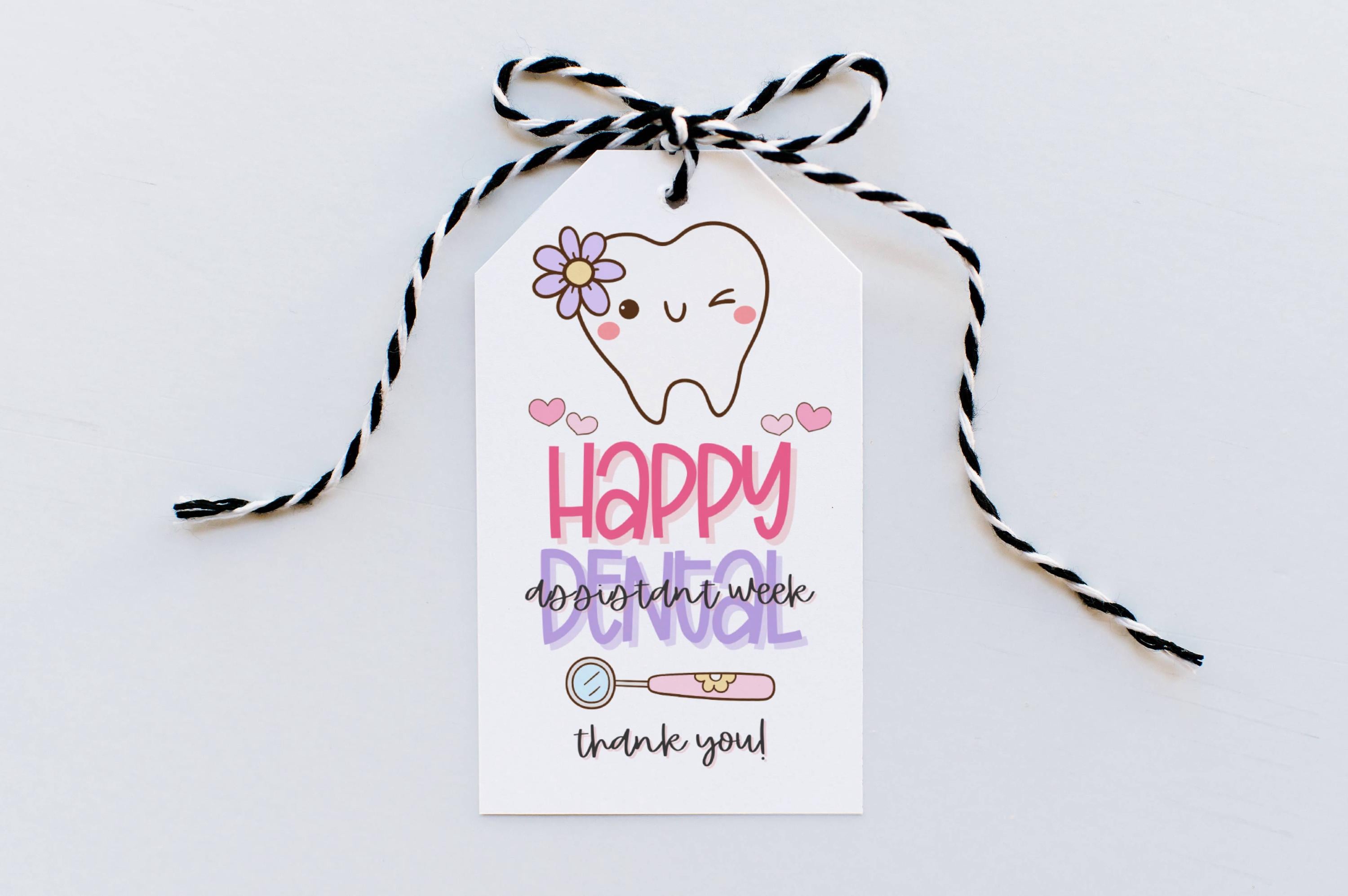 Dental Assistant Week | Medical Treat Tag | Dental Appreciation. - Etsy