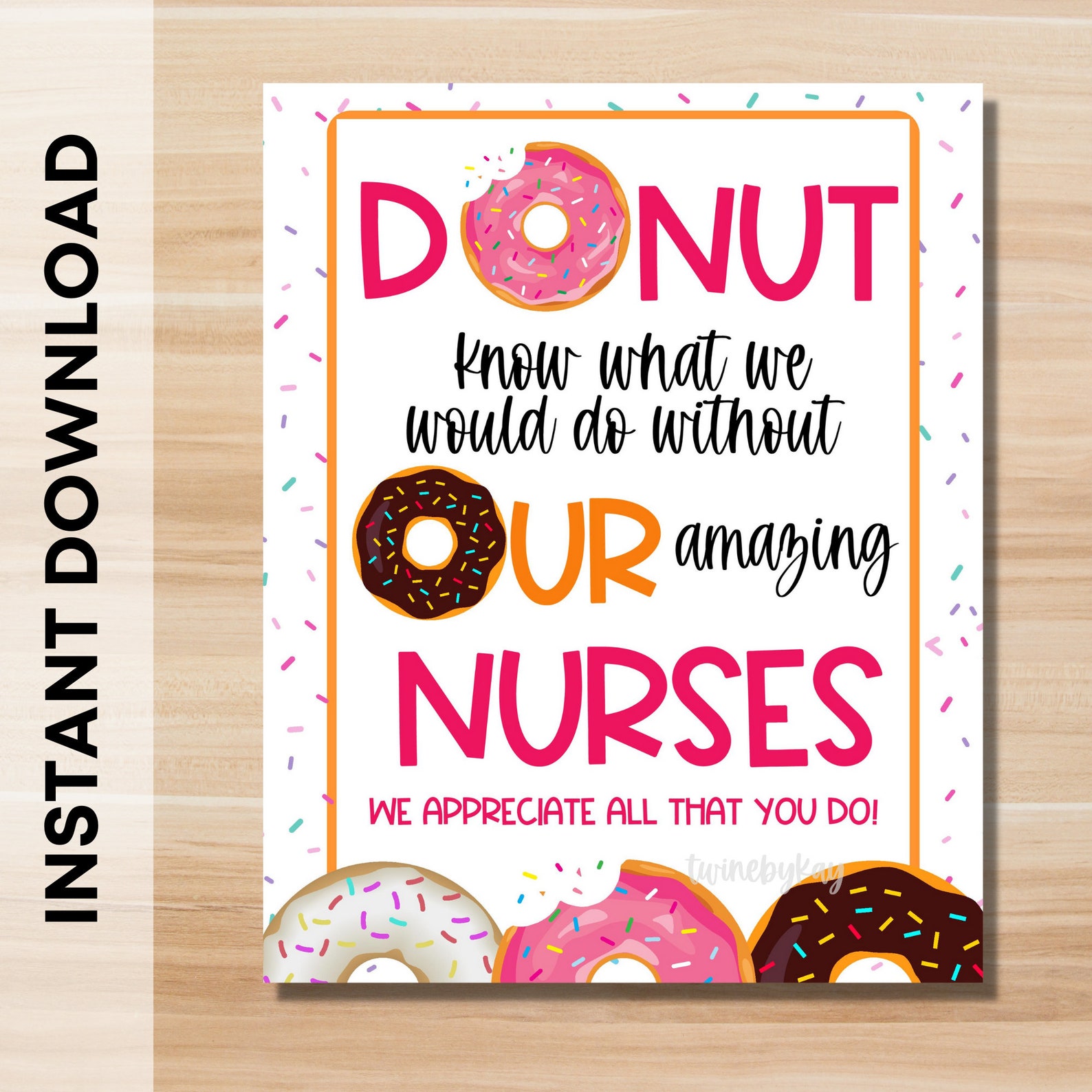 Nurses Donut Know What We Would Do Without You Staff - Etsy