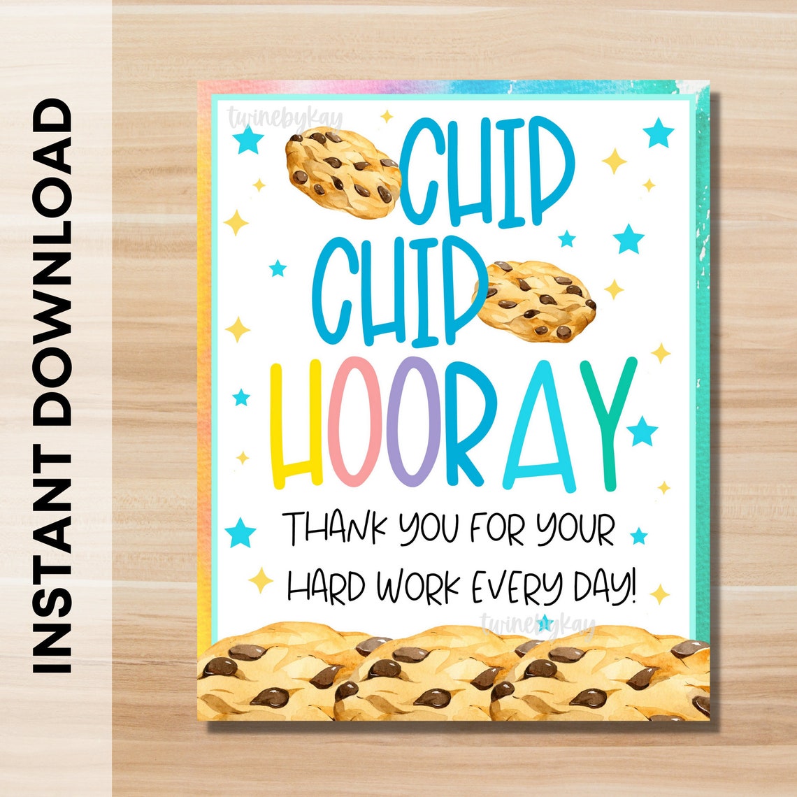 CHIP CHIP Hooray Cookie Nurse PTA Teacher Staff | Etsy