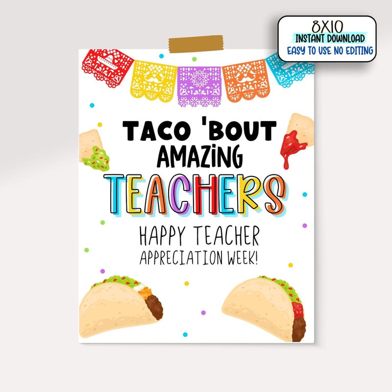 Taco Theme Staff Appreciation - Etsy