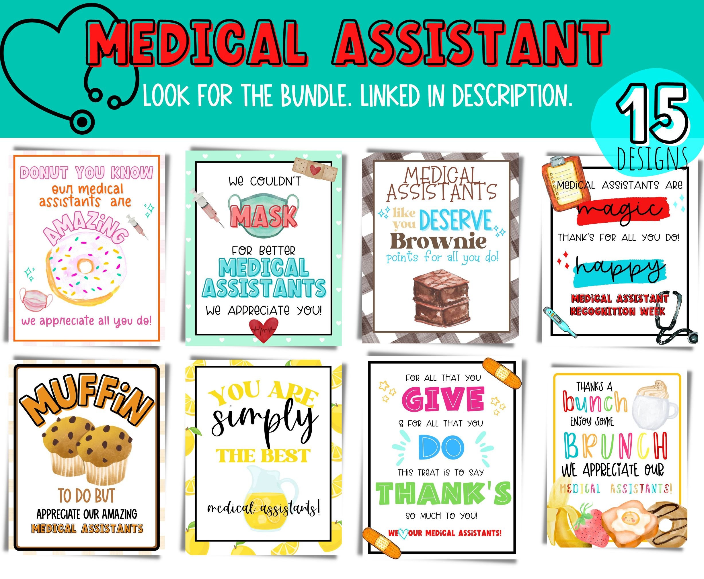 Donut Appreciation Medical Assistant Week Printable Sign. Happy Medical ...