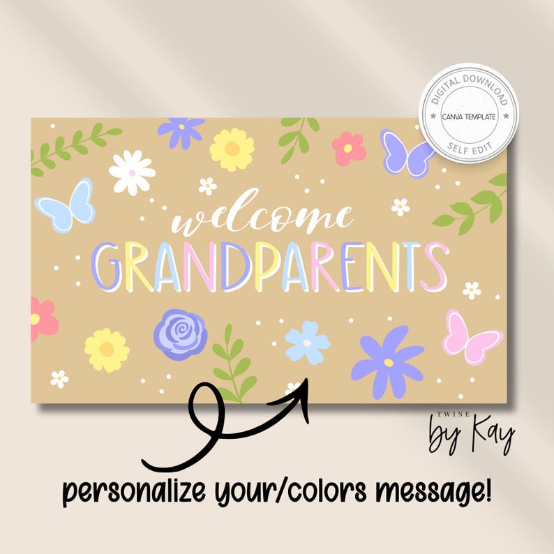 Welcome Grandparents Banner Template | Grandparents Day at School ...