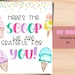 Here's the Scoop Staff Appreciation Ice Cream Social Sign. Teacher ...
