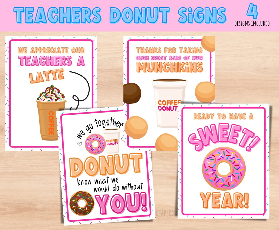 Donut Teacher Appreciation, Welcome Back to School. Ready for a SWEET ...