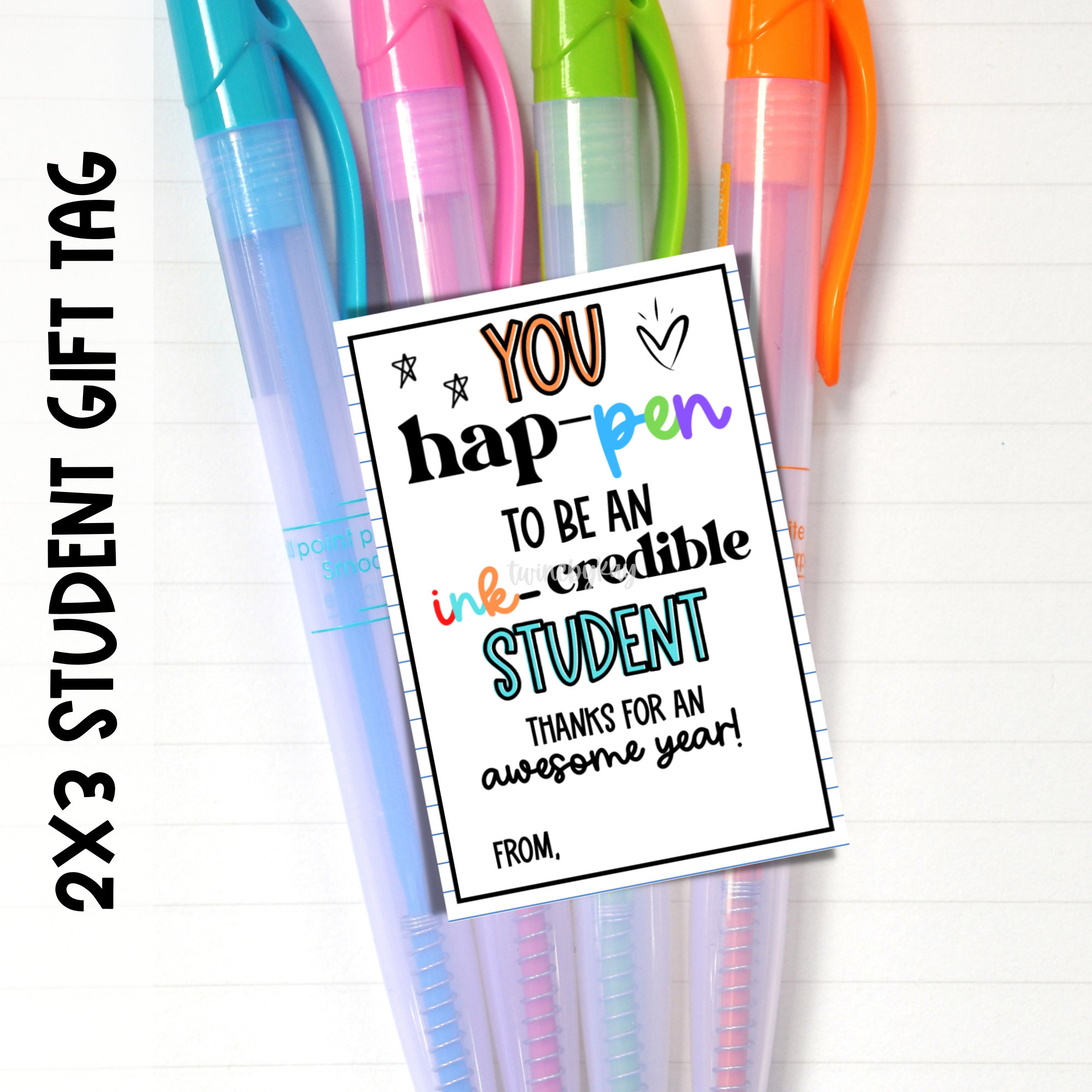 Ink-credible Student Gift for End of Year. 2X3 Gift Tag. - Etsy