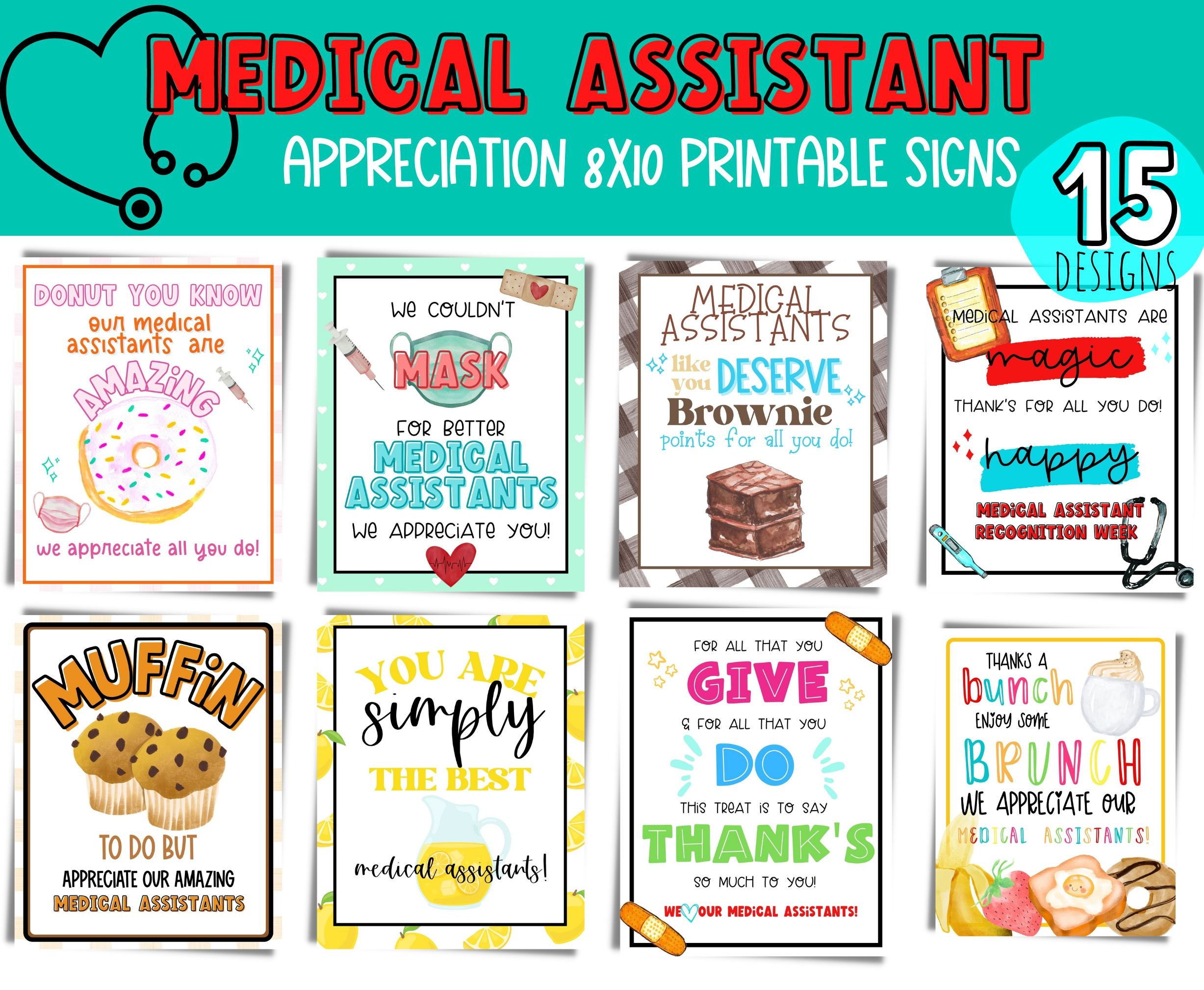 Medical Assistant Week Printable Signs. Happy Medical Assistants Week ...