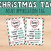 Christmas Teacher Appreciation Mint Printable Tags. Thank You - Etsy