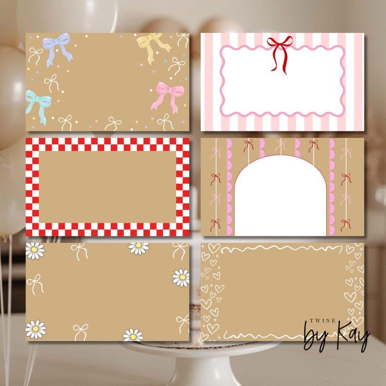 Editable Banner and Border Templates Digital Download | 75+ Hand ...