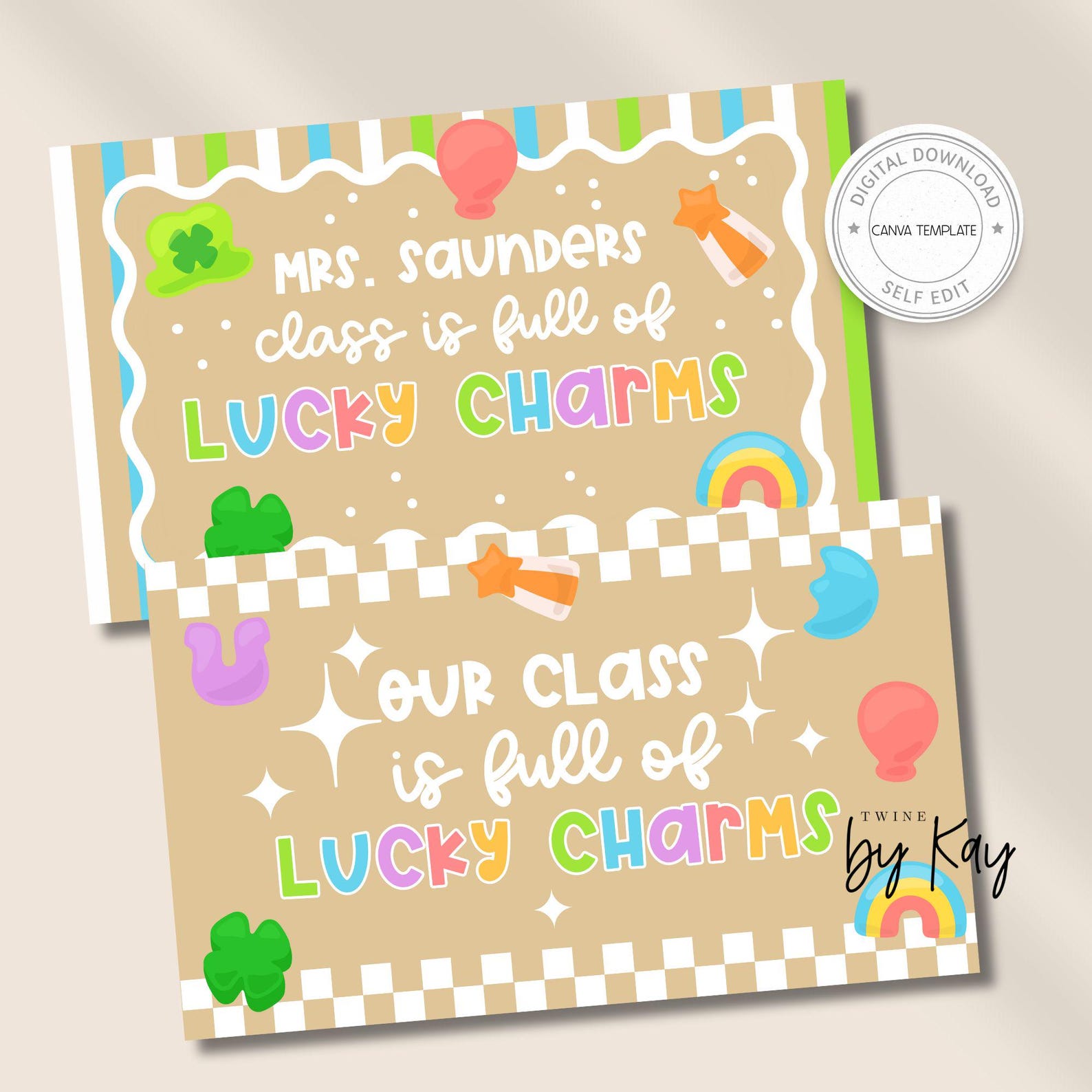 Our Class is Full of Lucky Charms | Happy St. Patricks Day Banner ...
