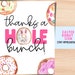 Easter Staff Appreciation Sign. Bunny Appreciaiton Sign. Easter Donut ...