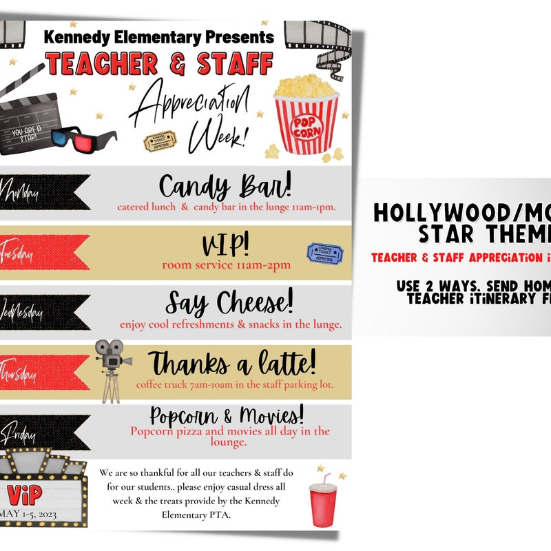 Hollywood Teacher Sign - Etsy