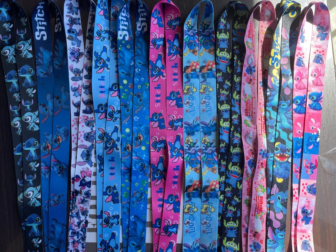 Disney Stitch Lanyards, Disney Lanyards, Landyards, Blue Lanyard, Blank ...