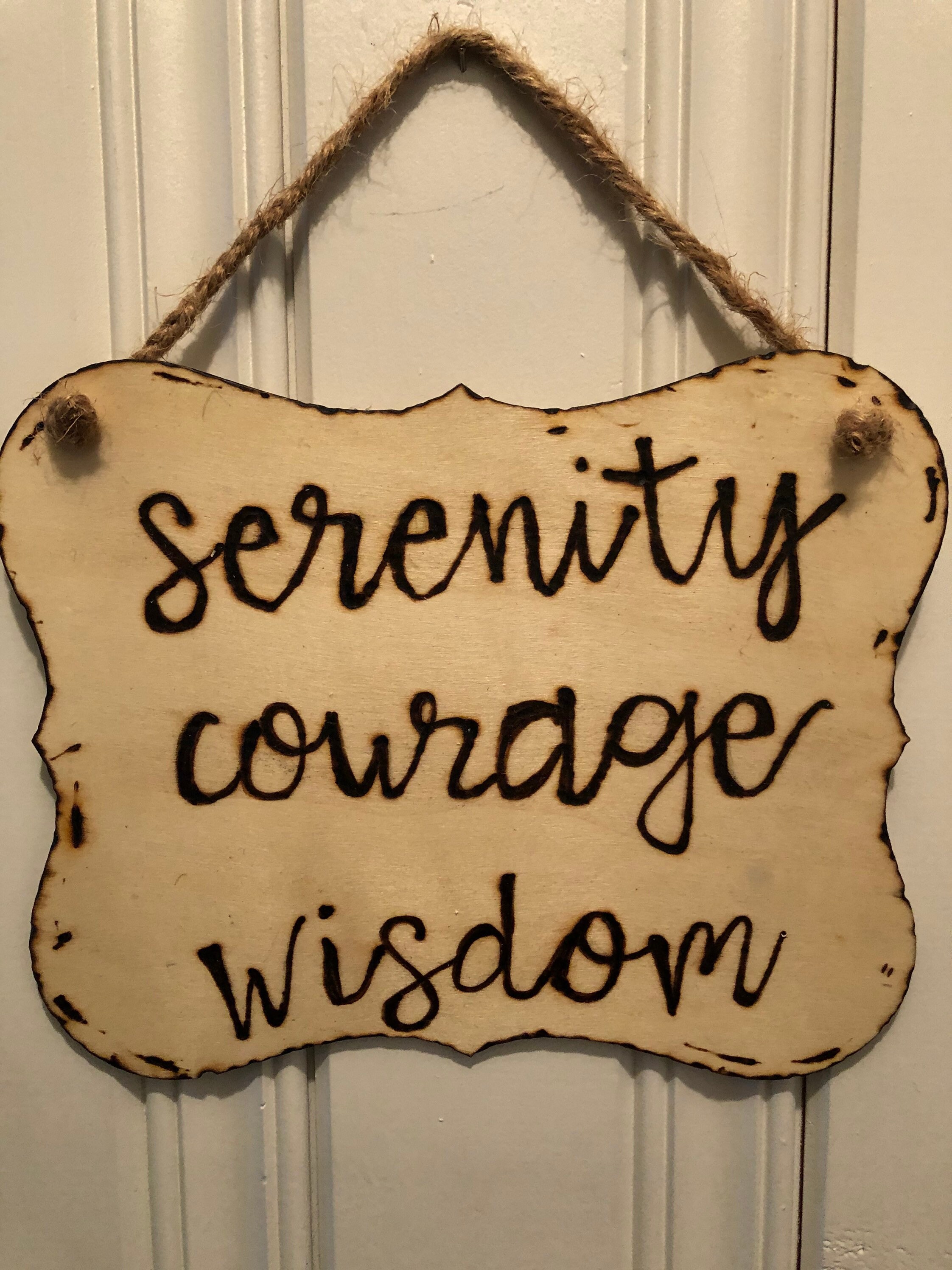 Serenity Courage Wisdom Sign | Etsy