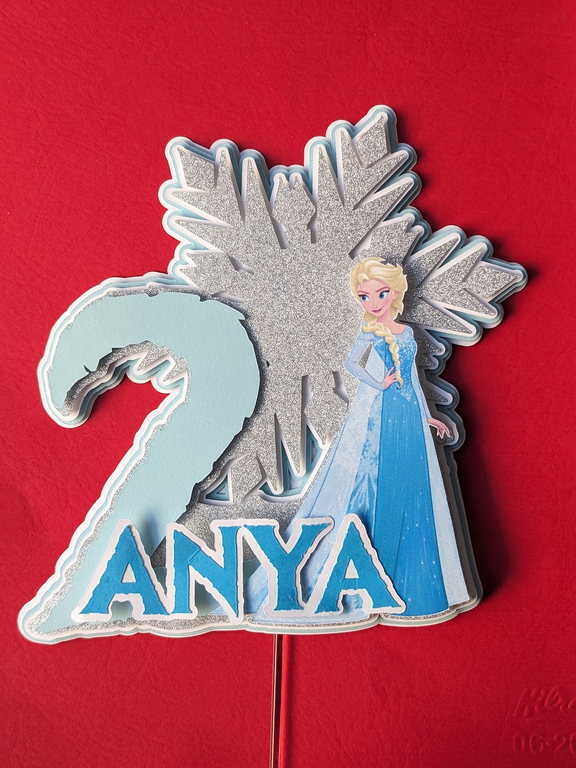 Frozen Cake Topper, Elsa Birthday Cake Topper, Kids Birthday Cake ...