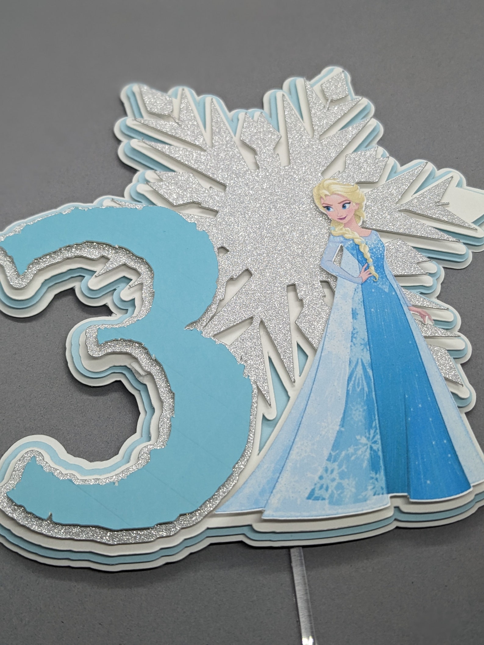 Frozen Cake Topper, Elsa Birthday Cake Topper, Kids Birthday Cake ...