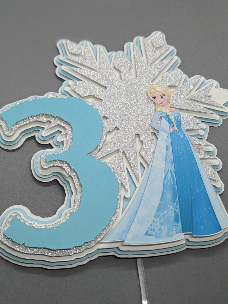 Frozen Cake Topper, Elsa Birthday Cake Topper, Kids Birthday Cake ...