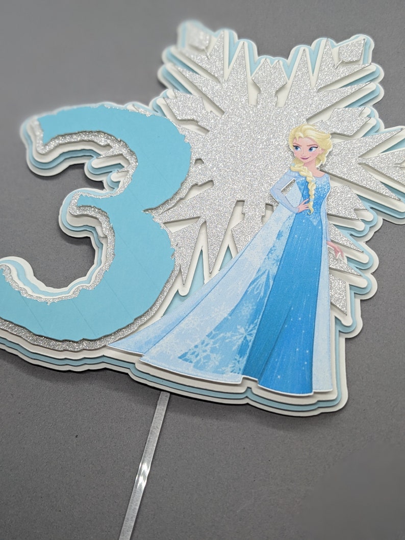 Frozen Cake Topper, Elsa Birthday Cake Topper, Kids Birthday Cake ...