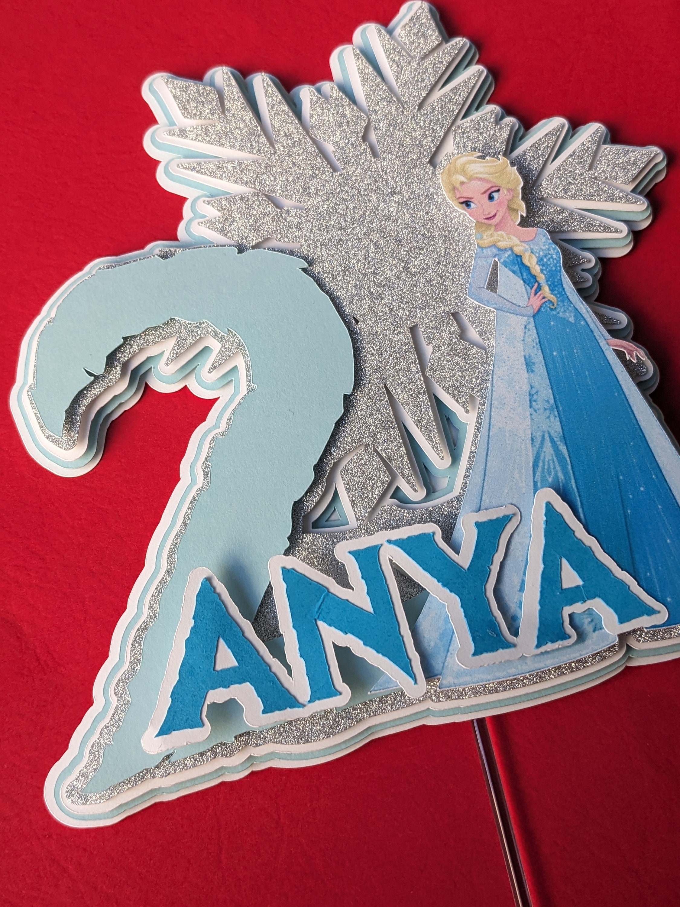 Frozen Cake Topper, Elsa Birthday Cake Topper, Kids Birthday Cake ...