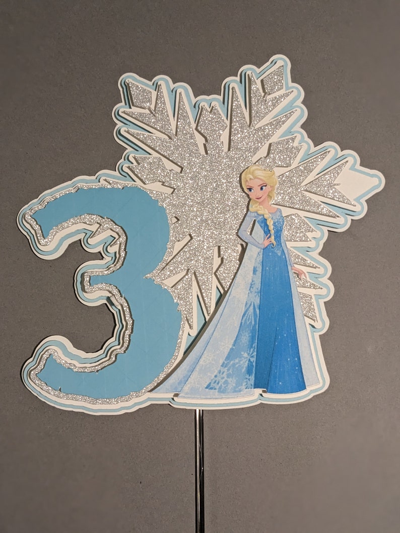 Frozen Cake Topper, Elsa Birthday Cake Topper, Kids Birthday Cake ...