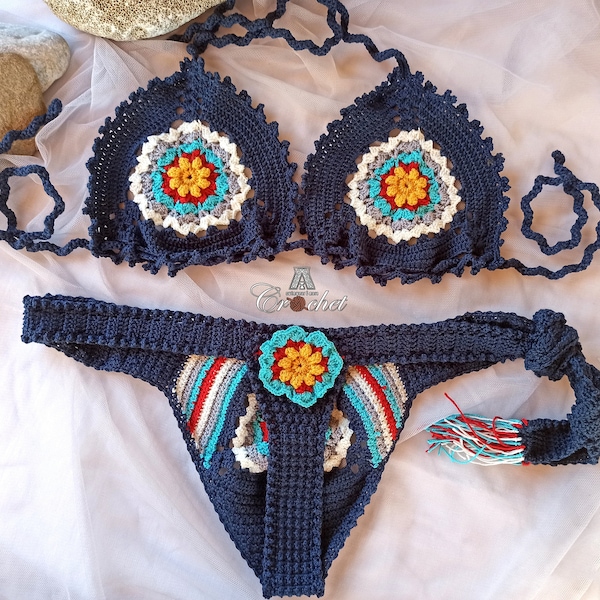 Granny Square Bikini - Etsy