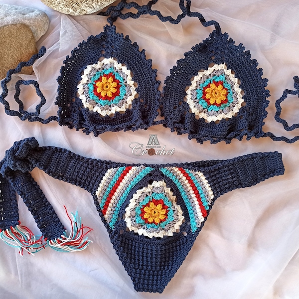 Granny Bikini - Etsy