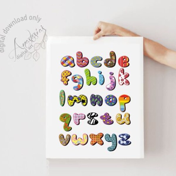 Illustrated Letters - Etsy
