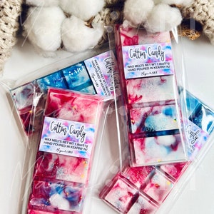 Cotton Candy Snap Bar Wax Melt, Cotton Candy Scent, Strong Scented Wax ...