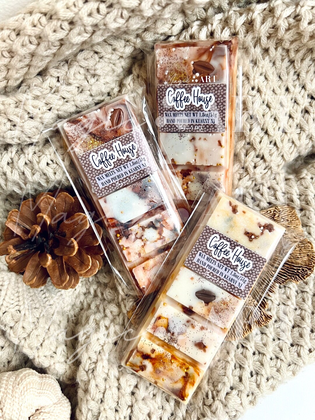 Coffee House Snap Bar Wax Melt, Coffee Scent, Strong Scented Wax Melts ...