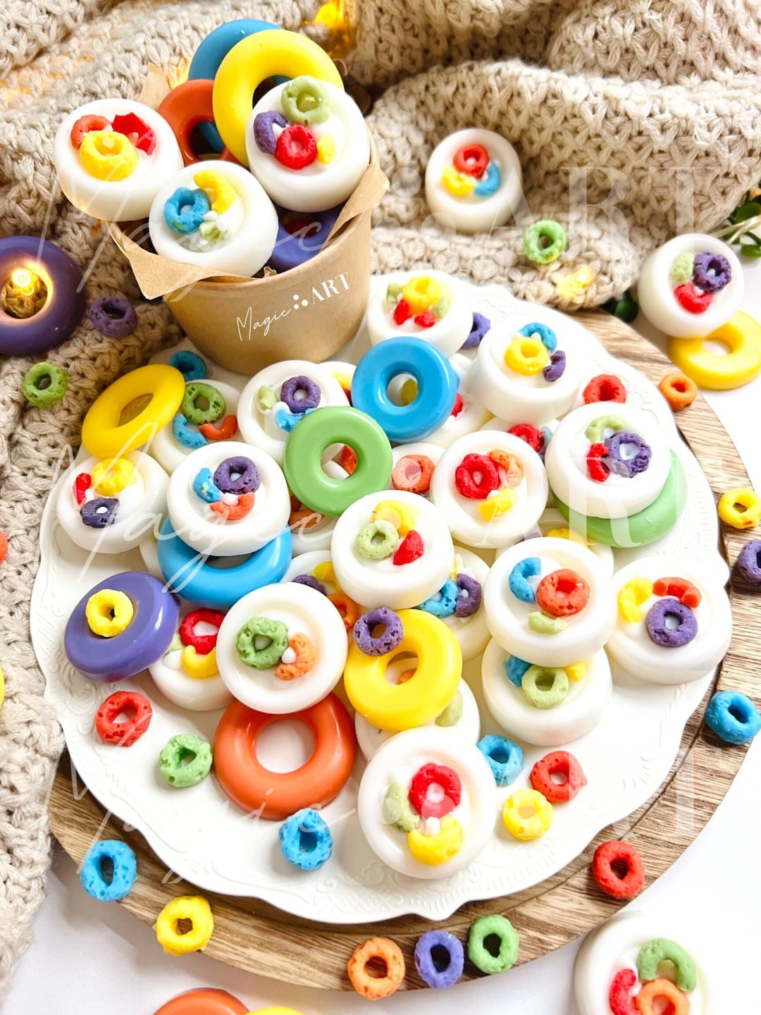 Fruity Cereal Wax Melts, Fruit Loops, Cute Fun Scented Wax Melts ...