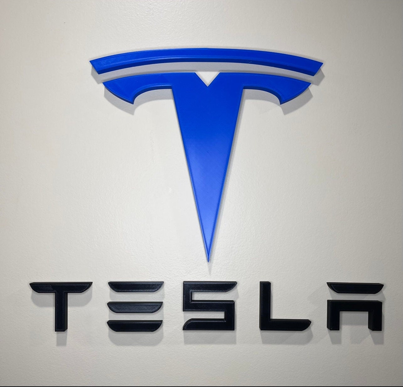 Tesla Wall Logo and Tesla Letters 3d-big-multiple Colors - Etsy
