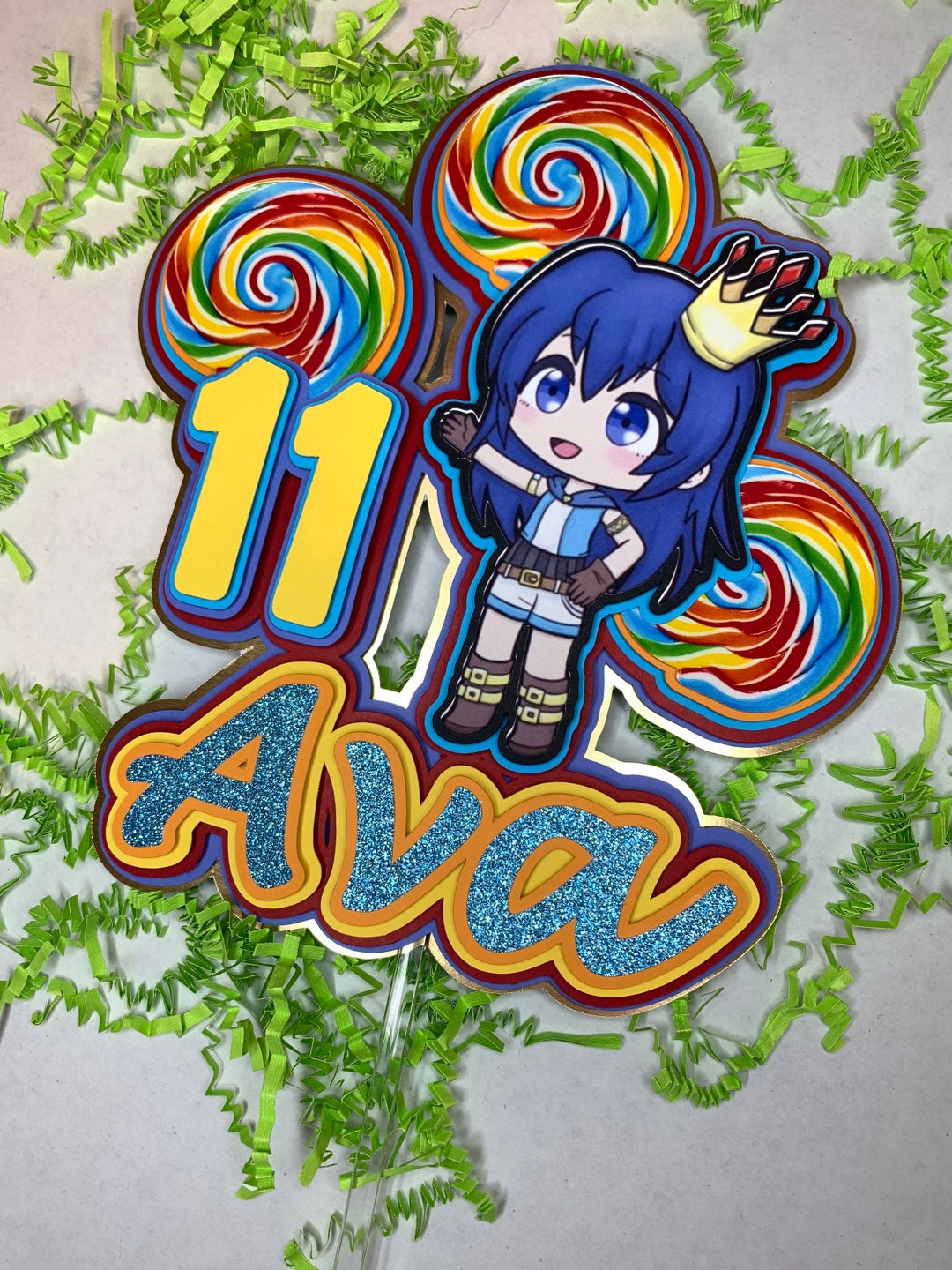 Caketopper Funneh / Cartoon/ Young Birthday / - Etsy