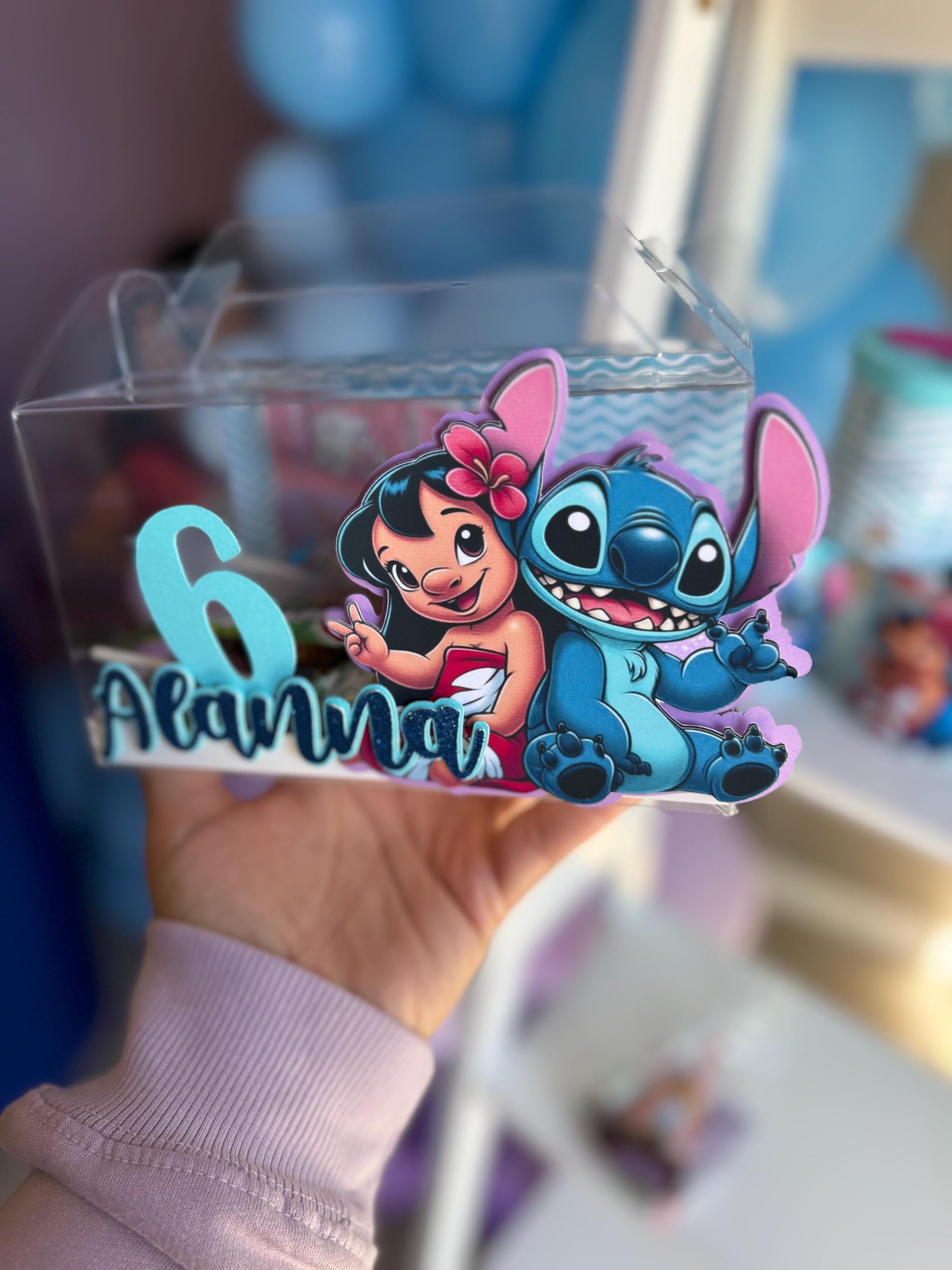 Stitch Candy Box/ Stitch Goodies Box /birthday Girl/ Clear Birthday Box ...