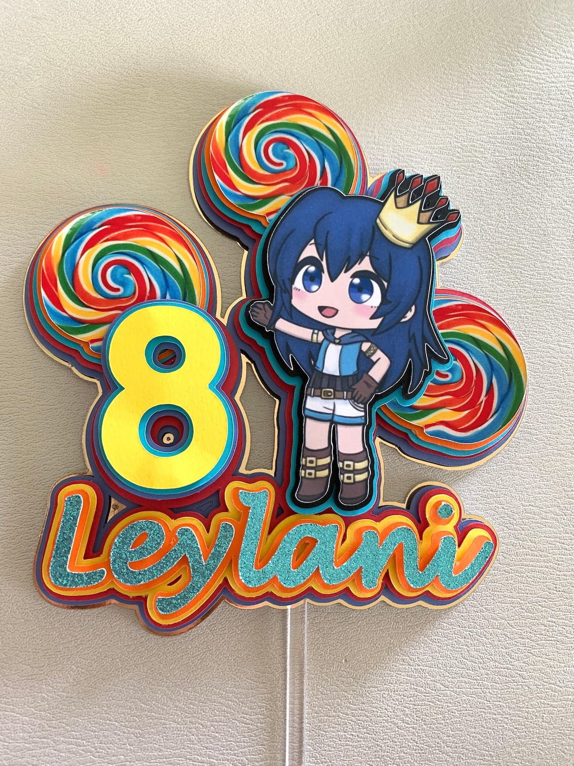 Caketopper Funneh / cartoon/ young Birthday / - Etsy España