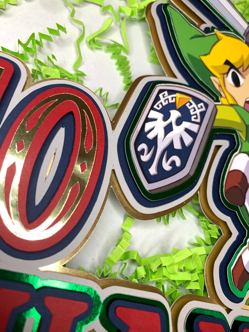 Zelda/ the Legend/ Caketopper/ Birthday Decor/ Young Birthday - Etsy