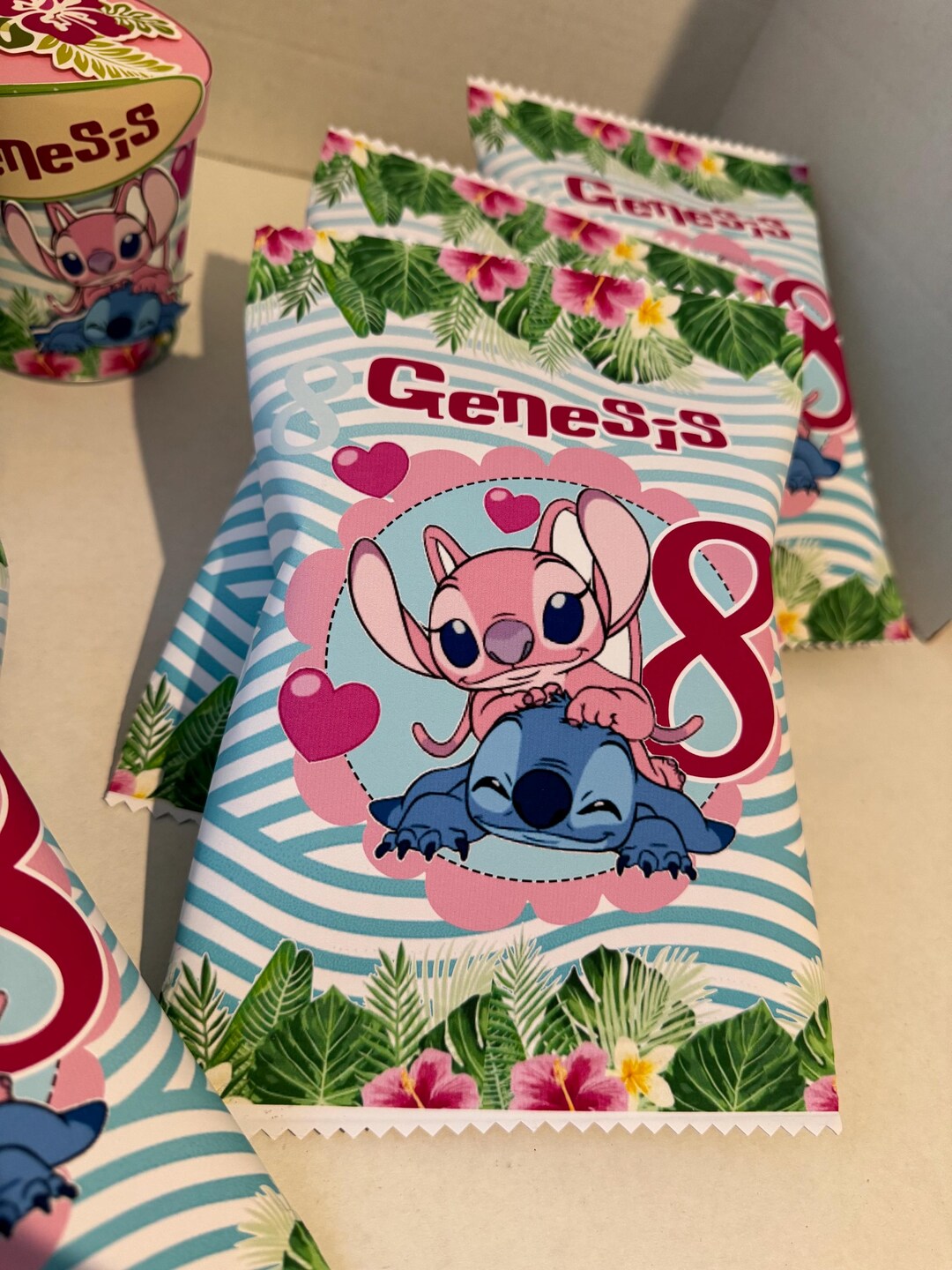 Stitch Chips Personalized / Birthday Girl/stitch Birthday - Etsy