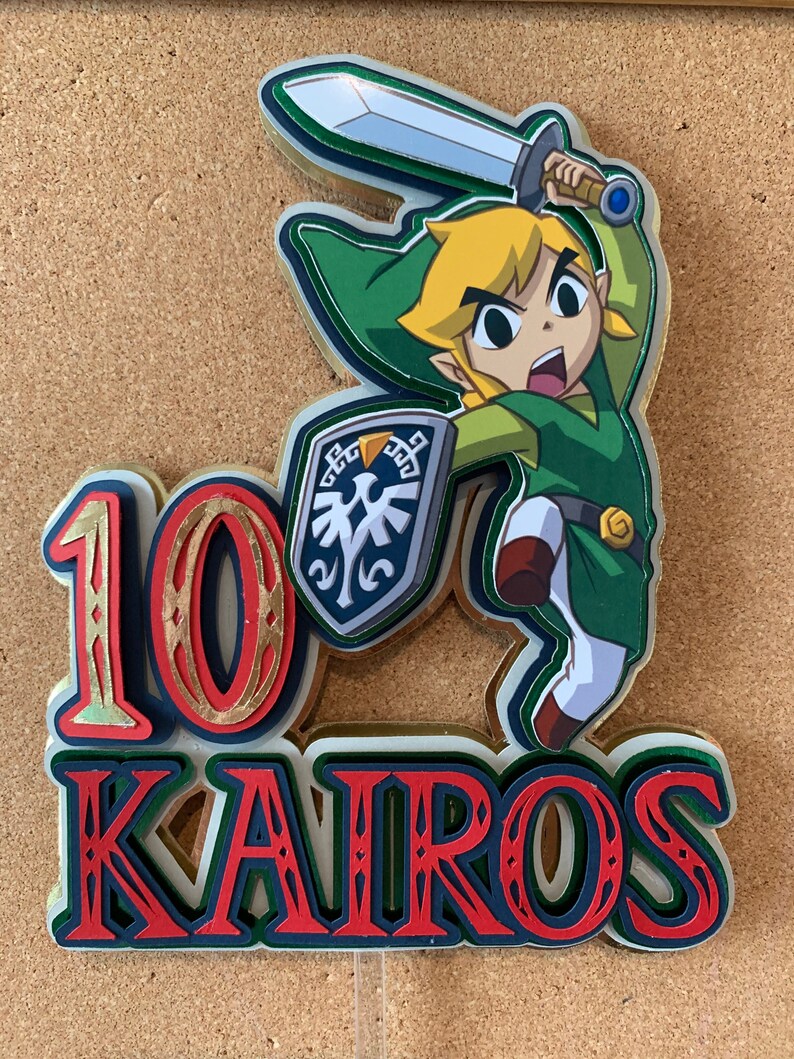 Zelda/ the Legend/ Caketopper/ Birthday Decor/ Young Birthday - Etsy
