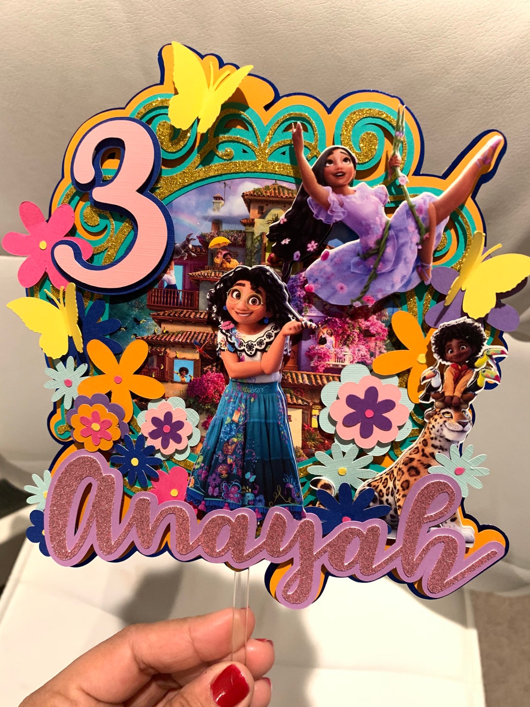 Encanto/ Birthday Caketopper/maribel/ Madrigal Family, Mariposas ...