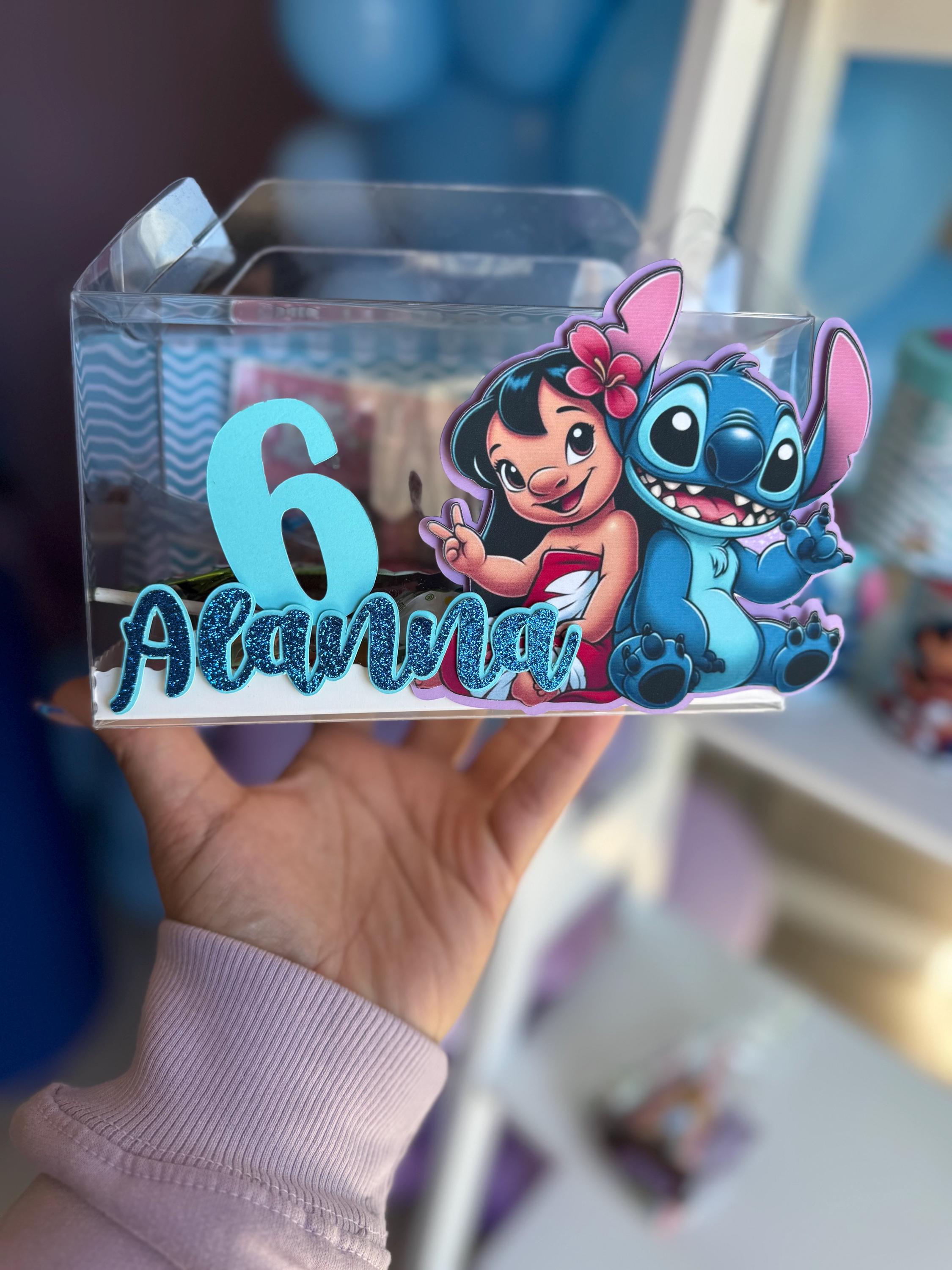 Stitch Candy Box/ Stitch Goodies Box /birthday Girl/ Clear Birthday Box ...