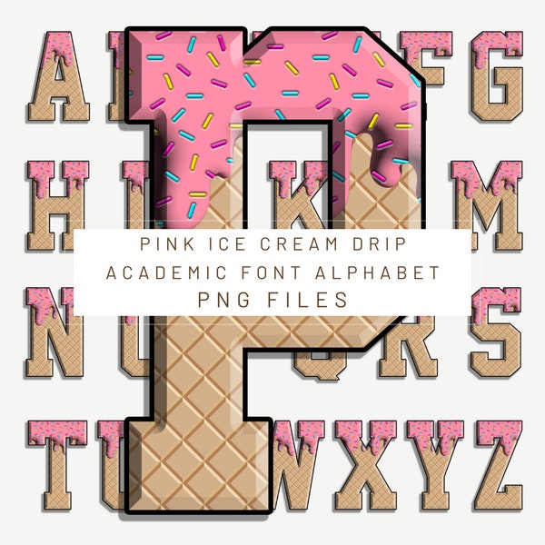 Ice Cream Letters - Etsy