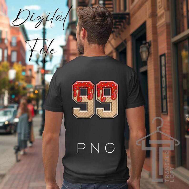 PNG Digital File. 8 Colors Ice Cream Drip Numbers. Ready to Download ...