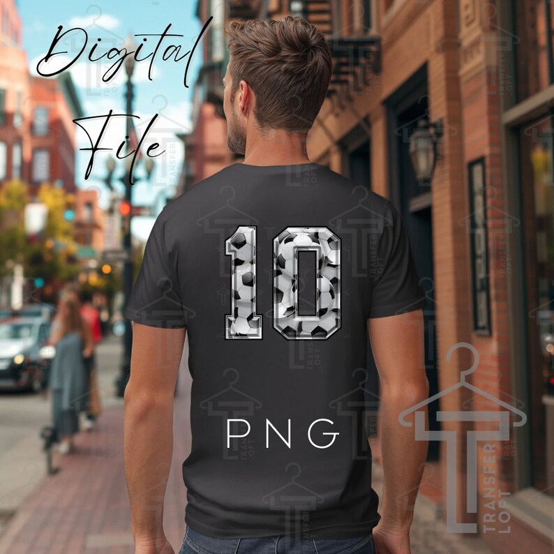 PNG Digital File. 10 Soccer Sport Print Numbers. Ready to Download and ...