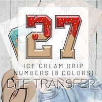 PNG Digital File. Teal Ice Cream Drip Letters Academic Font. Ready to ...