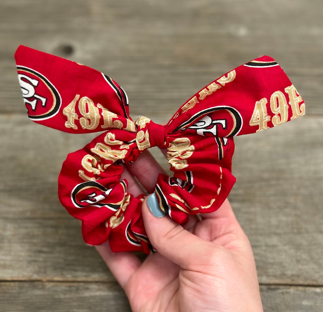 49ers Hair Scrunchie, Hair Tie, Hair Elastic - Etsy